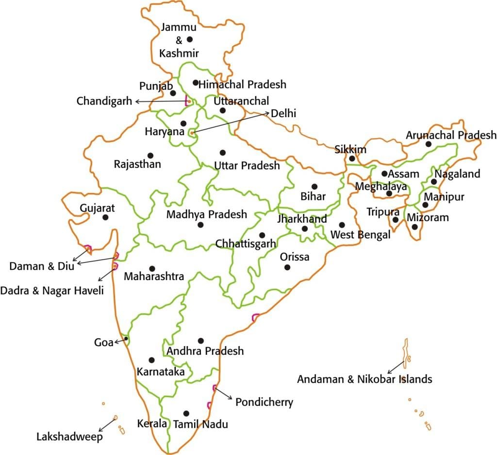 Bharatmatamandir − States & Union Territories